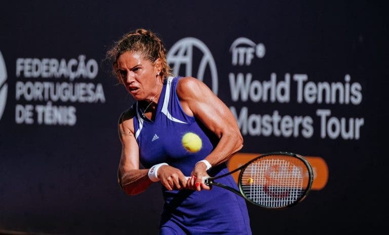 Rita Freitas na final de singulares do Mundial de Veteranos